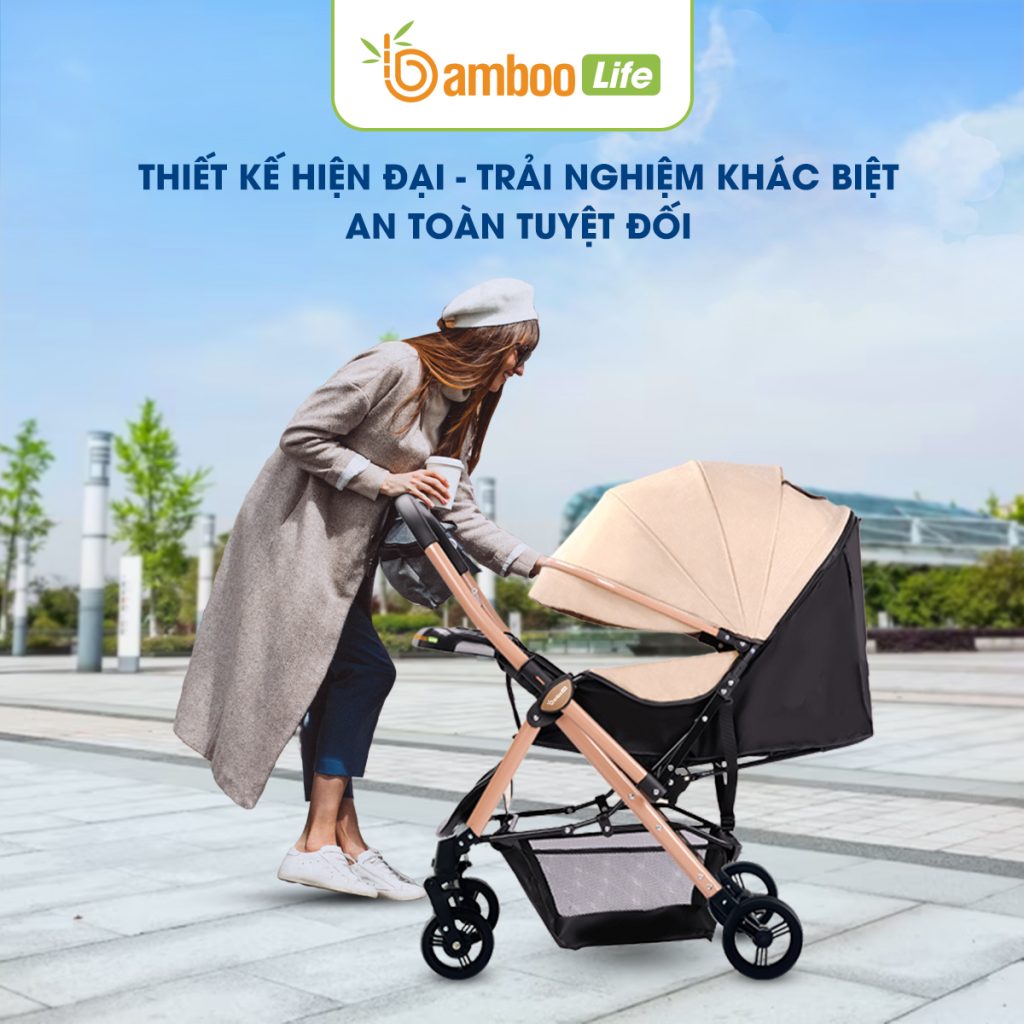 Xe Đẩy Cho Bé 2 Chiều Bamboo Life Cao Cấp - Bamboo Life
